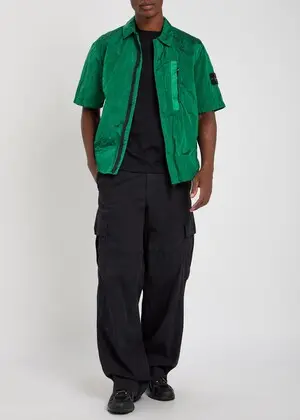 Stone Island Crinkled Nylon Overshirt