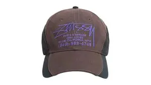 StÜssy Parts & Service Trucker Cap - Brown
