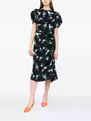 N°21 Floral-print Draped Dress