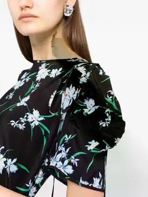 N°21 Floral-print Draped Dress
