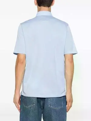 FERRANTE Short-sleeve Polo Shirt - Blue