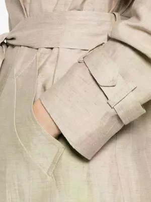 Tagliatore Belted Storm-flap Coat