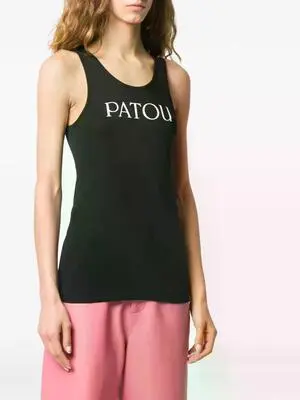 PATOU Logo-print Jersey Tank Top
