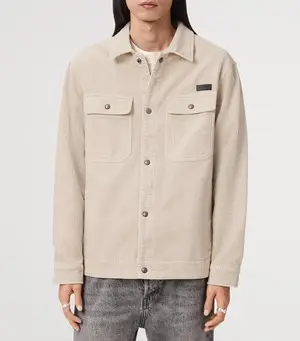 ALLSAINTS Corduroy Castleford Overshirt - White