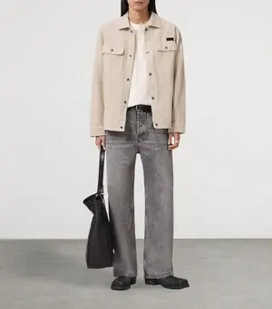 ALLSAINTS Corduroy Castleford Overshirt - White