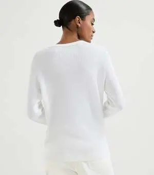 Brunello Cucinelli Cotton Monili-detail Crew Neck Sweater
