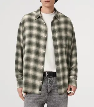 ALLSAINTS Check Lumley Shirt - Green