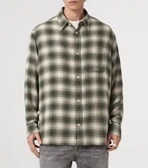 ALLSAINTS Check Lumley Shirt - Green