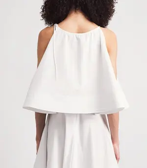 Stella McCartney Cotton Poplin Frill Blouse - White