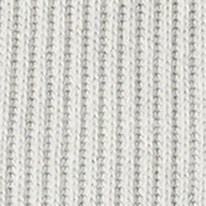 Brunello Cucinelli Cashmere Ribbed Monili-detail Scarf - White