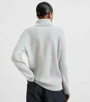 Brunello Cucinelli Cashmere Rollneck Sweater - Grey