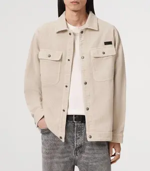 ALLSAINTS Corduroy Castleford Overshirt - White
