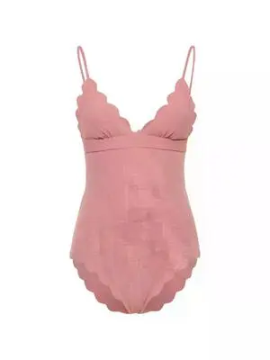 Marysia Santa Clara Scalloped One Piece Swimsuit - Pink