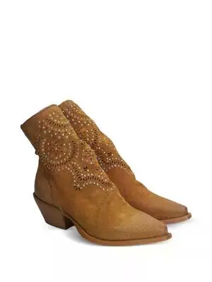 METISSE Suede Ankle Boots - Neutrals