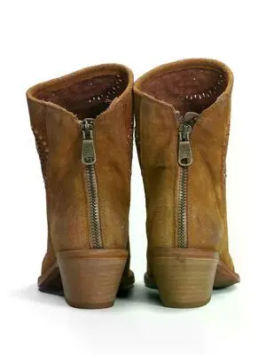 METISSE Suede Ankle Boots - Neutrals