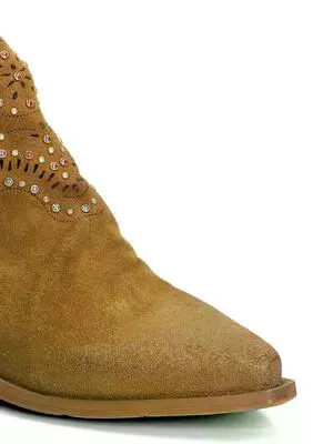 METISSE Suede Ankle Boots - Neutrals