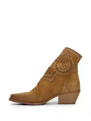 METISSE Suede Ankle Boots - Neutrals