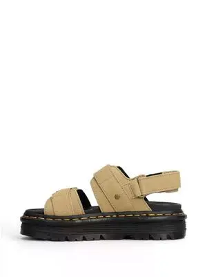 Dr. Martens Suede Platform Sandals - Neutrals