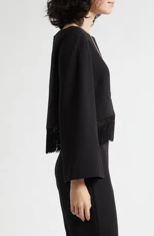 Posse Bianca Fringe Hem Top