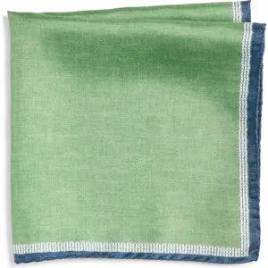 Nordstrom Silk Pocket Square - Green