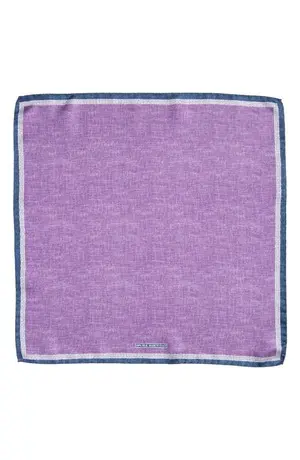 Nordstrom Silk Pocket Square - Purple