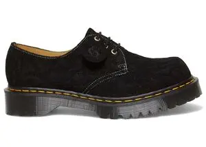 Dr. Martens 1461 Bex Emboss Suede Oxford Sneakers - Black