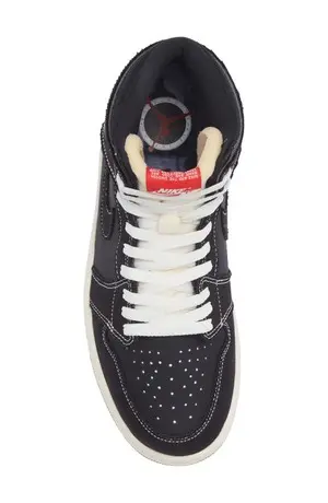 JORDAN Air 1 Retro High Og Basketball Sneaker - Black/red