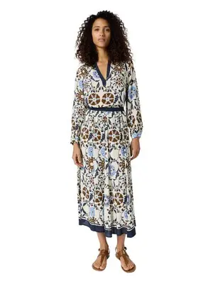 Gerard Darel Floral Print Midi Skirt