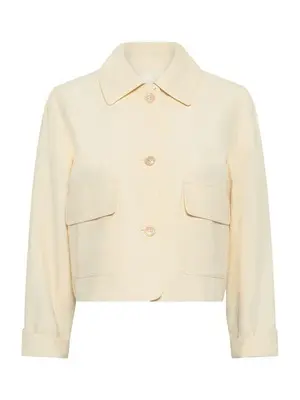 Gerard Darel Tilda Cropped Jacket - Yellow