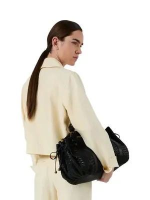 Gerard Darel Tilda Cropped Jacket - Yellow