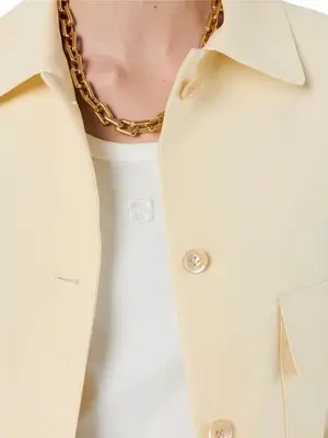 Gerard Darel Tilda Cropped Jacket - Yellow