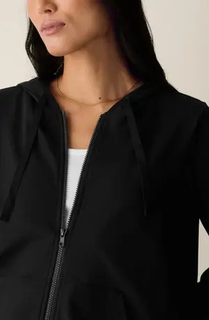 Eileen Fisher Hooded Zip-up Jacket