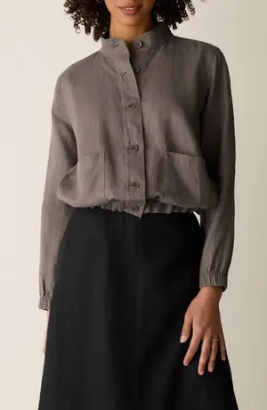 Eileen Fisher Band Collar Jackets For Women