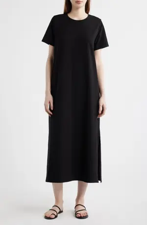 Eileen Fisher Maxi T-shirt Dress - Black