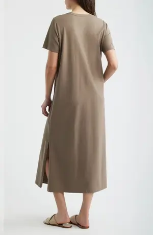 Eileen Fisher Maxi T-shirt Dress - Walnut