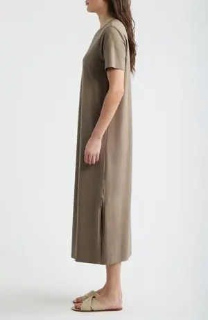 Eileen Fisher Maxi T-shirt Dress - Walnut