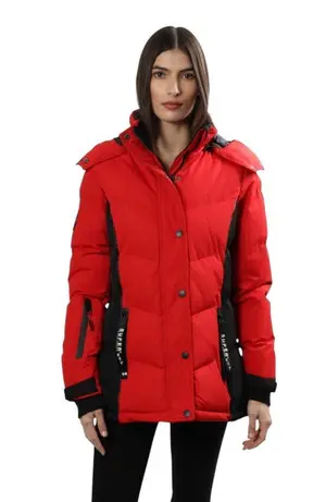 CANADA WEATHER GEAR Hooded Puffer Parka Jacket
