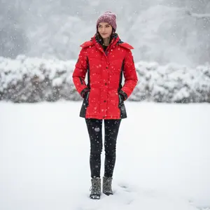 CANADA WEATHER GEAR Hooded Puffer Parka Jacket