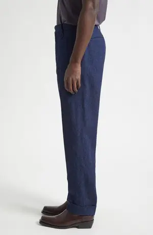 Double Rl Slim Fit Denim Western Pants