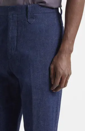 Double Rl Slim Fit Denim Western Pants