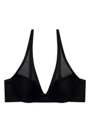 Natori True Zen Plunge T-shirt Bra - Black