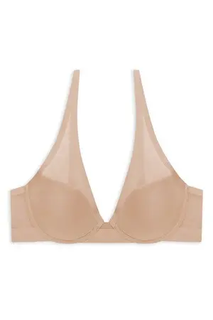 Natori True Zen Plunge T-shirt Bra - Brown