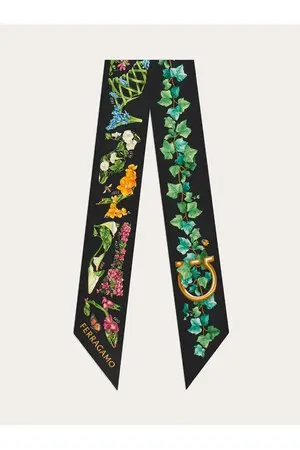 FERRAGAMO Eden Shoes Print Silk Mini Bandeau - Multicolor