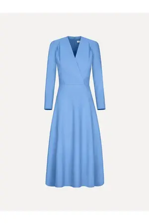 Oscar de la Renta Silk Long Sleeve Dresses