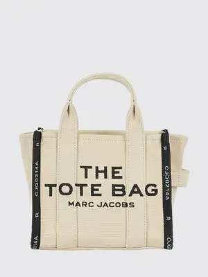 Marc Jacobs The Tote Bag In Canvas With Embroidered Logo - Sand