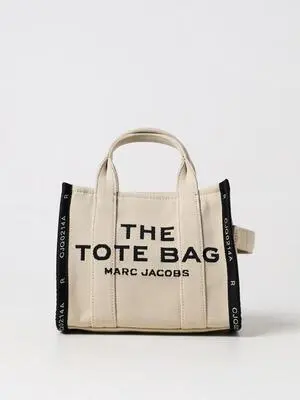 Marc Jacobs The Tote Bag In Canvas With Embroidered Logo - Sand