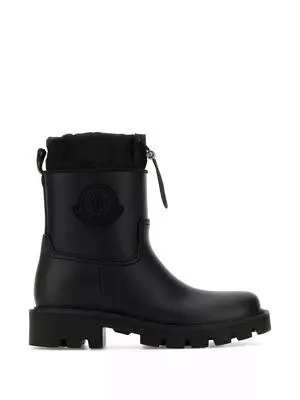 Moncler Kickstream Waterproof Rain Boots - Black