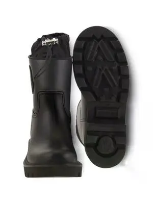 Moncler Kickstream Waterproof Rain Boots - Black