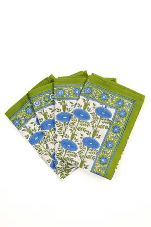 INNER CHILD Araminta Blockprint Napkinsset Of 4