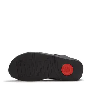 Fitflop Lulu Marbled Stone Toe Post Sandals - Black